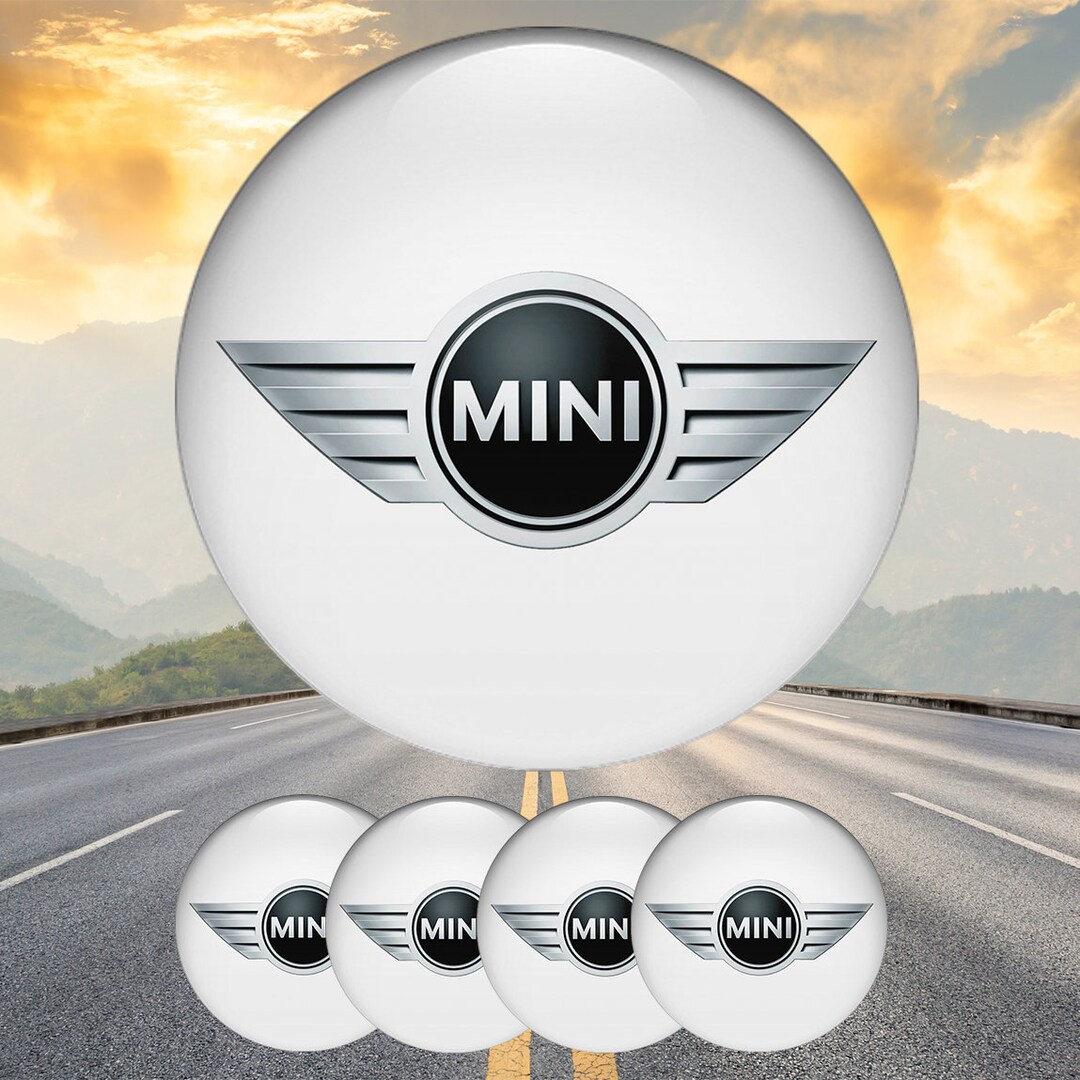 MINI Cooper Stickers Superior Quality Silicone Coated Center Wheel Cap ...