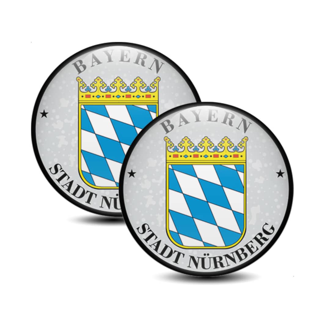 2x 3D Gel Sticker Bayern German License Plate Silicone Seal Badge ...