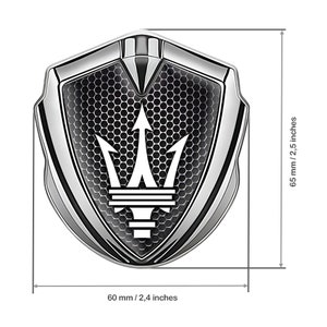 Maserati Emblem Side Badge Logo Premium Quality Handmade Metal Fender ...
