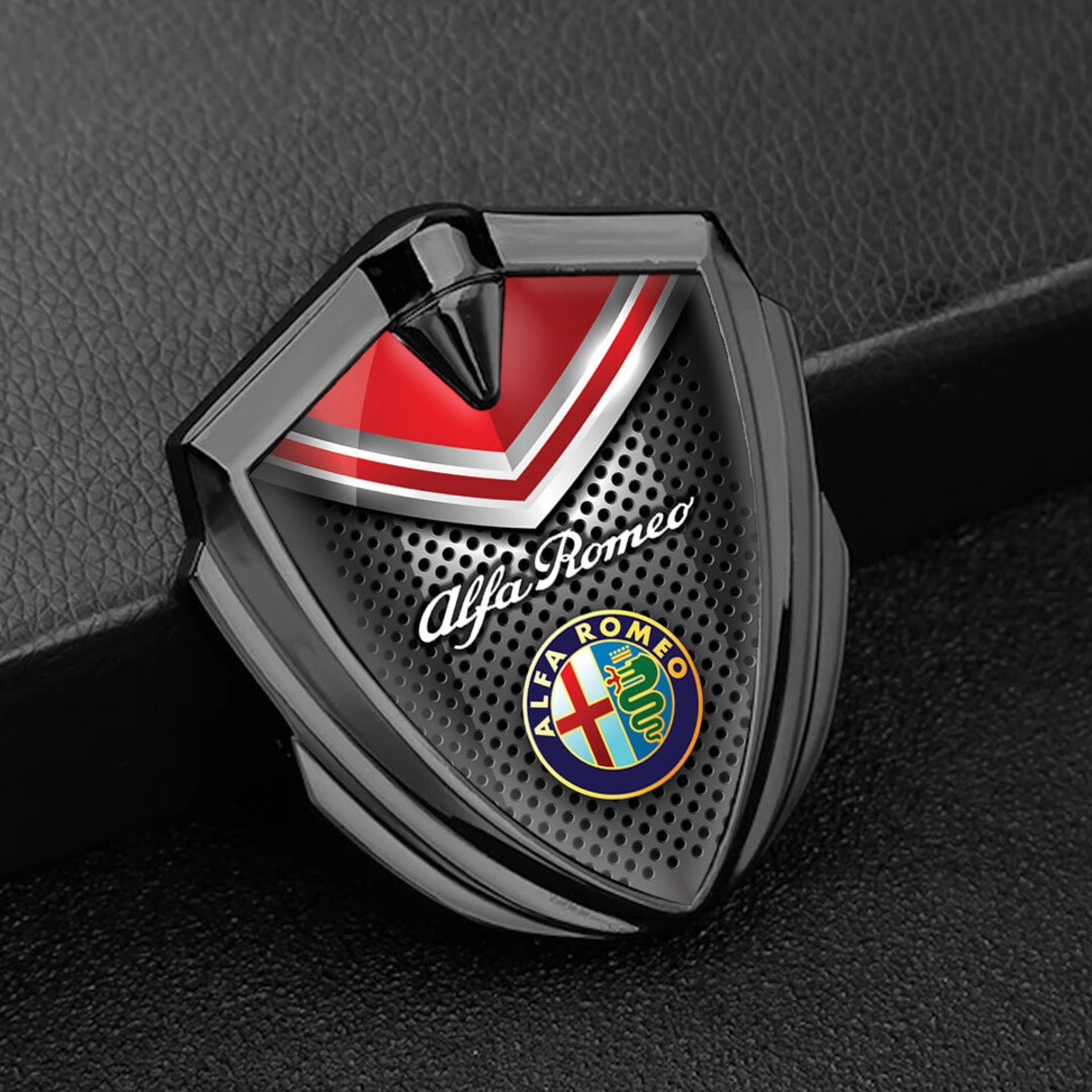 Alfa Romeo Emblem Side Badge Logo Premium Quality Handmade Metal Fender ...