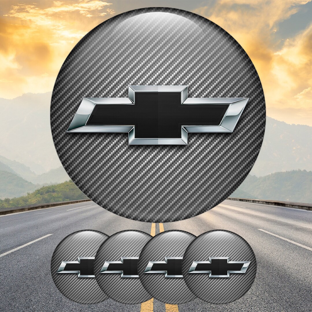 Chevrolet Stickers Superior Quality Silicone Coated Center Wheel Cap ...