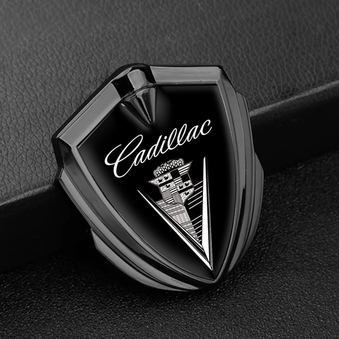 Cadillac Emblem Side Badge Logo Premium Quality Handmade Metal Fender ...