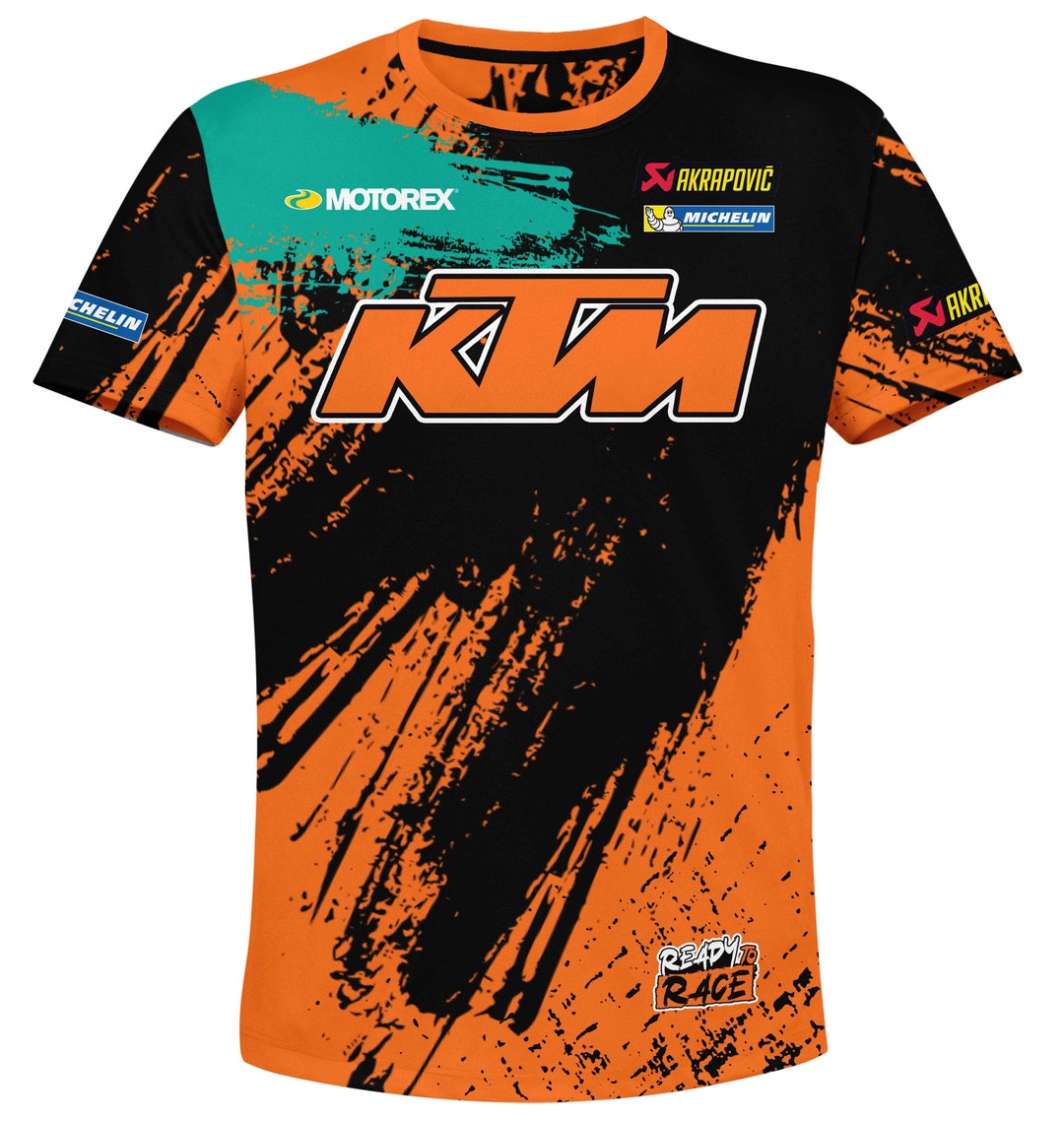 T-shirt KTM Handmade High Resolution Print Fan T-shirt Logo T-shirt KTM ...