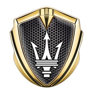Maserati Emblem Side Badge Logo Premium Quality Handmade Metal Fender ...