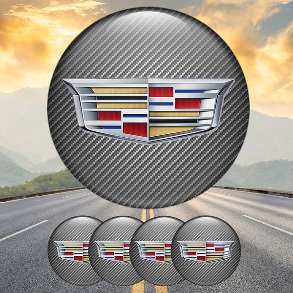 Cadillac Center Cap Sticker - Etsy