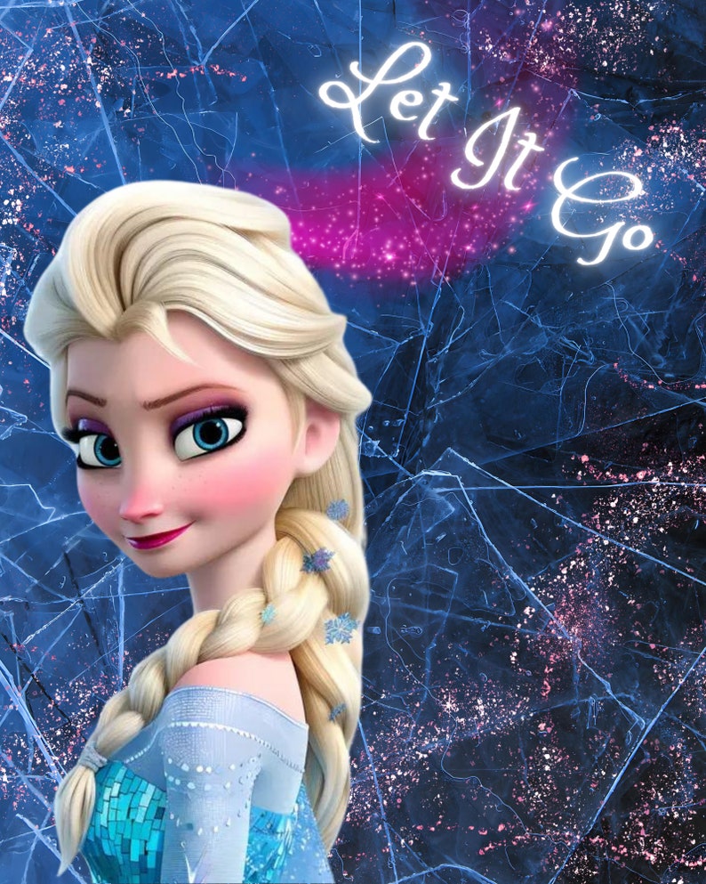 Elsa, Frozen Poster, Disney Princess Art - Etsy