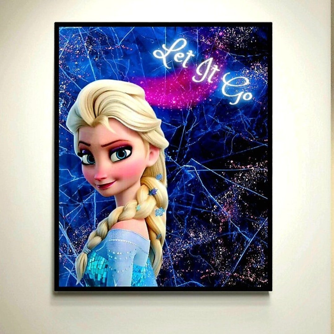 Elsa, Frozen Poster, Disney Princess Art - Etsy