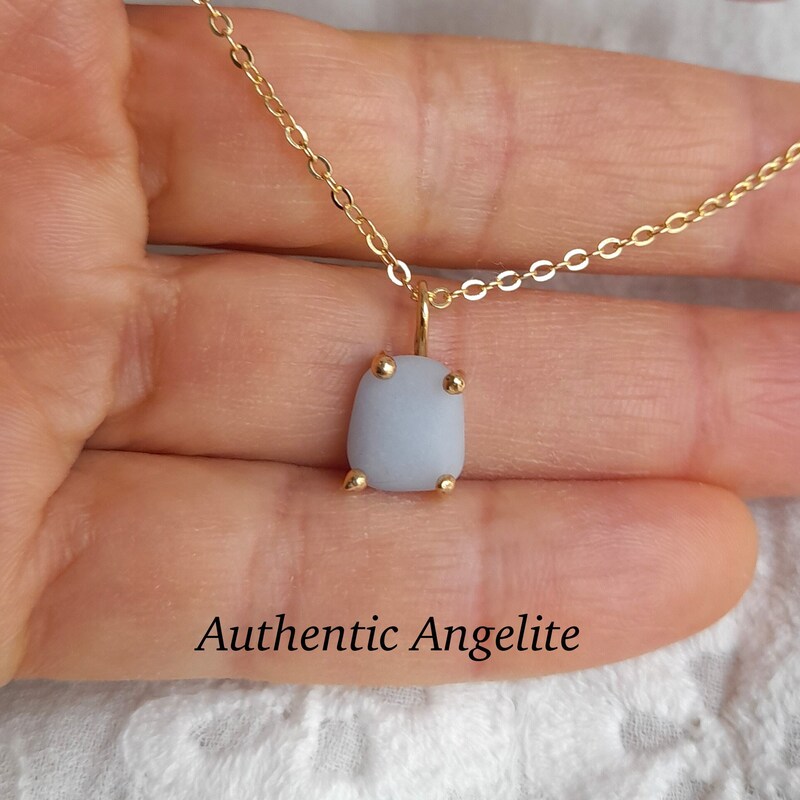 Angelite Jewelry - Etsy