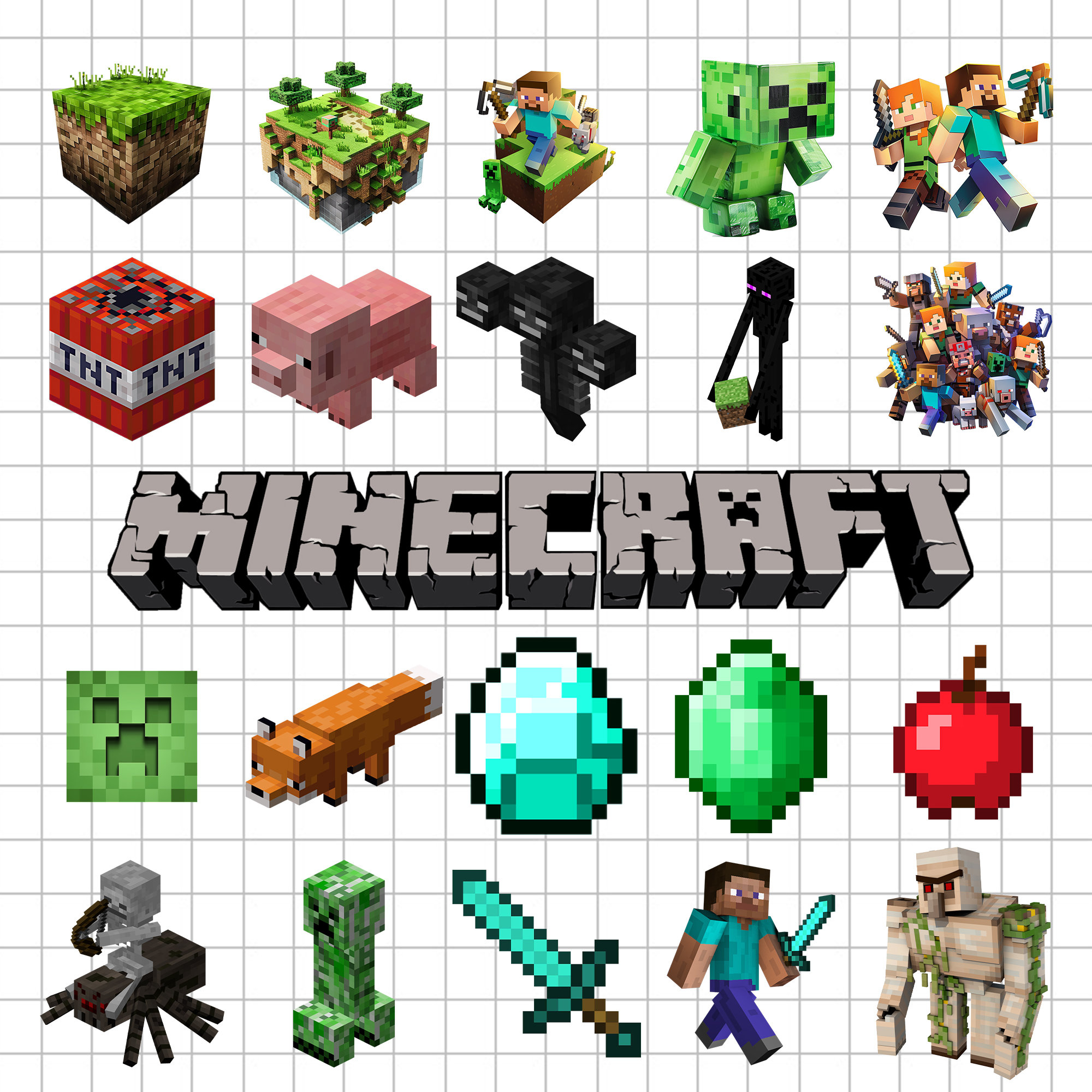 Minecraft Printables Characters