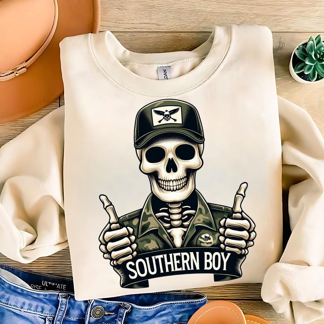 Southern Boy Png, Western Skeleton Png, Cowboy Skeleton Png Sublimation ...