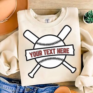 Custom Baseball Name SVG PNG PDF, Personalized Baseball Svg, Baseball ...