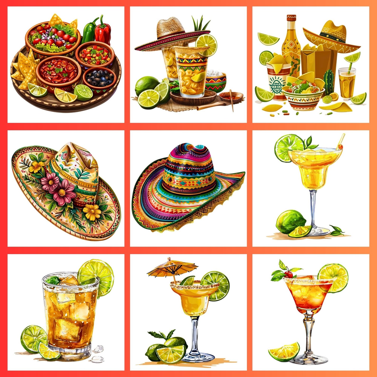 100 Cinco De Mayo Clipart Bundle Fiesta Clipart PNG Digital Download - Etsy