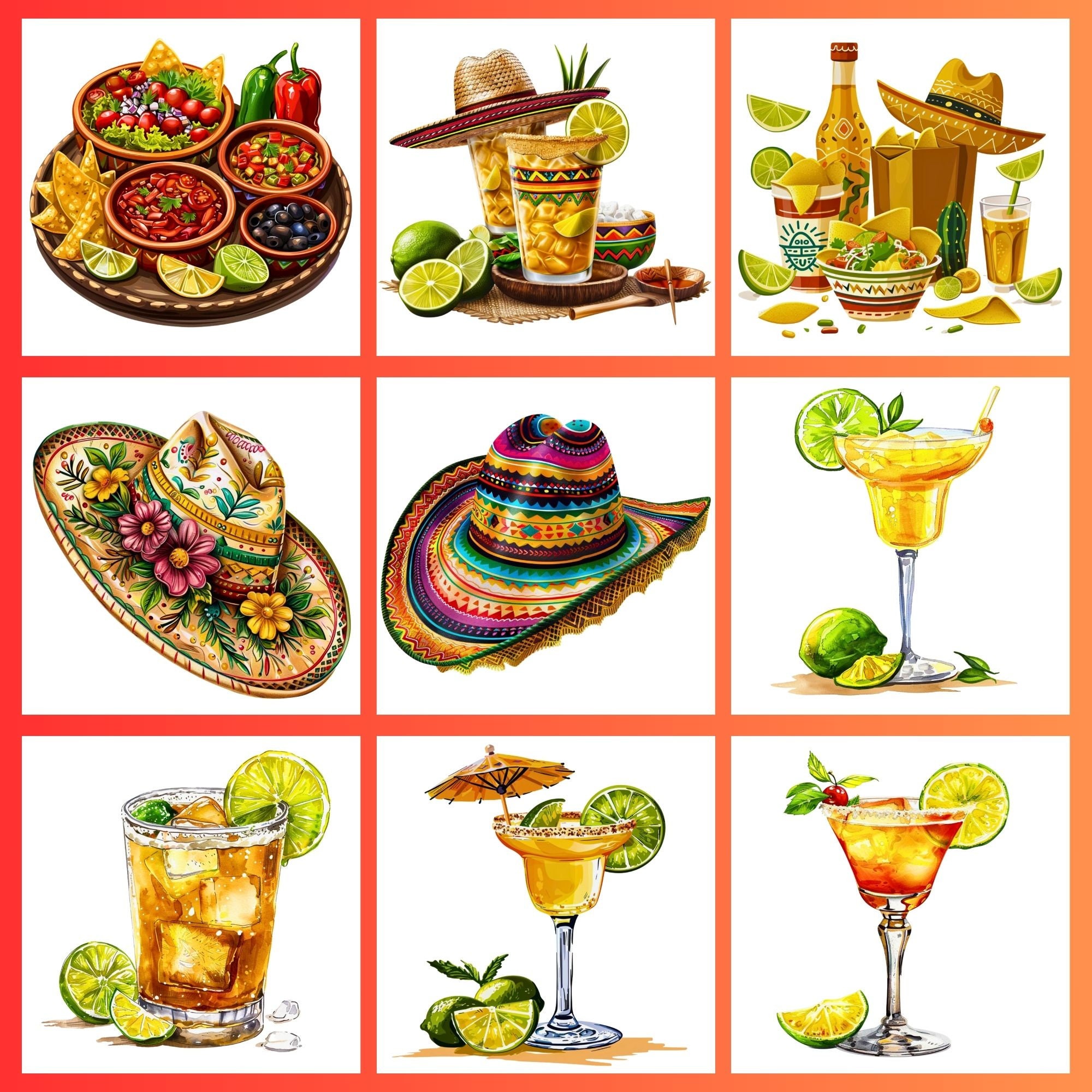 100 Cinco De Mayo Clipart Bundle Fiesta Clipart PNG Digital Download - Etsy
