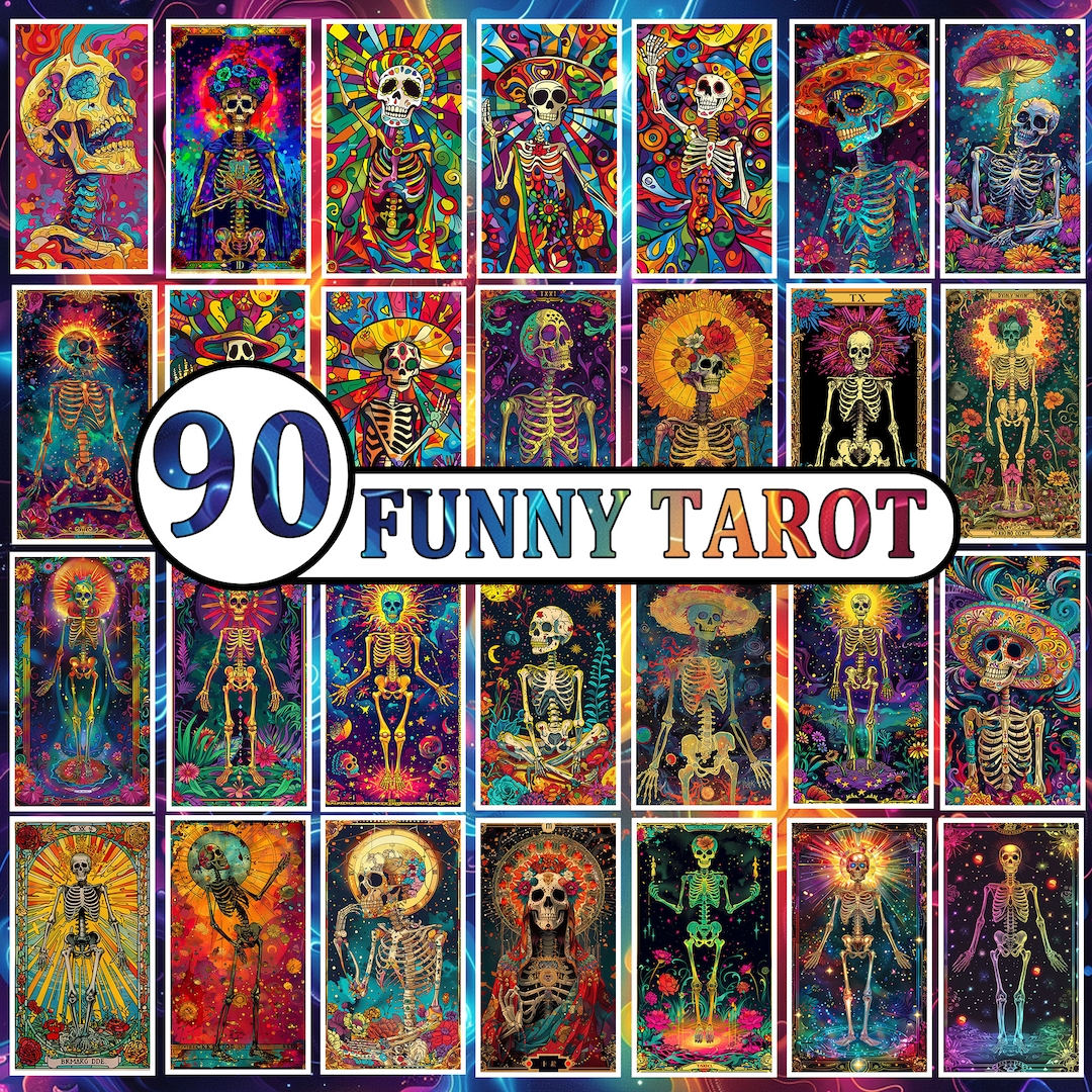 90 Funny Tarot Cards Bundle PNG, Snarky Tarot Card PNG, Funny Tarot PNG ...