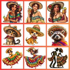 100 Cinco De Mayo Clipart Bundle Fiesta Clipart PNG Digital Download - Etsy