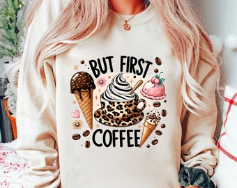 But First Coffee Png, Coffee PNG, Leopard Print, Coffee Sublimation ...