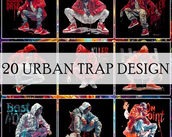 Gangster Trap Boy Urban Trap Designs Sublimation Instant Digital ...