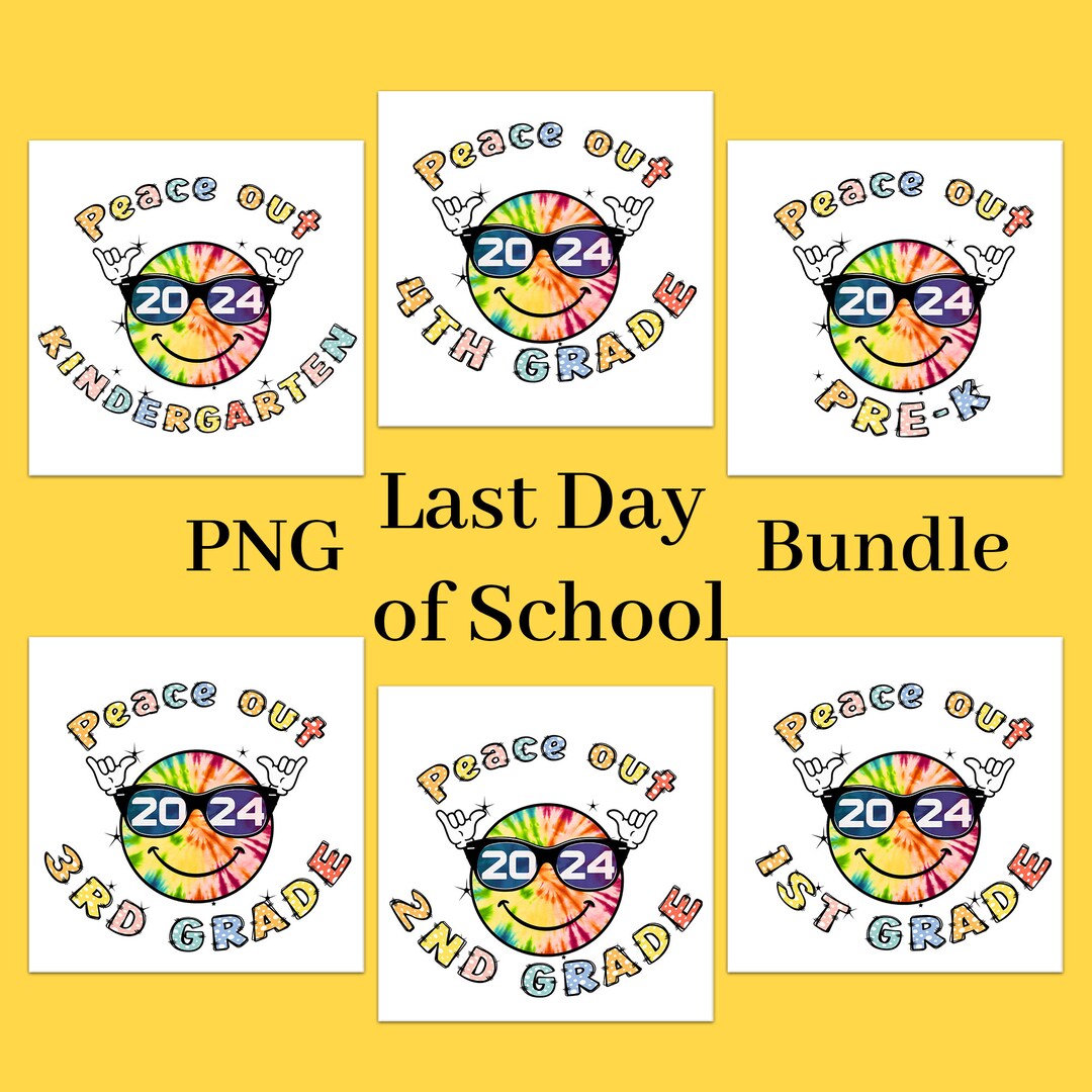 Last Day of School Png Bundle, End of School Png, Retro Teacher Png ...