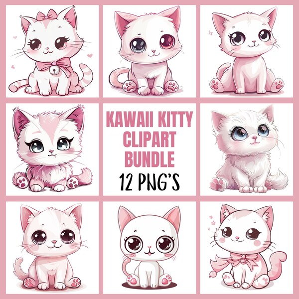 Kitty Clipart - Etsy