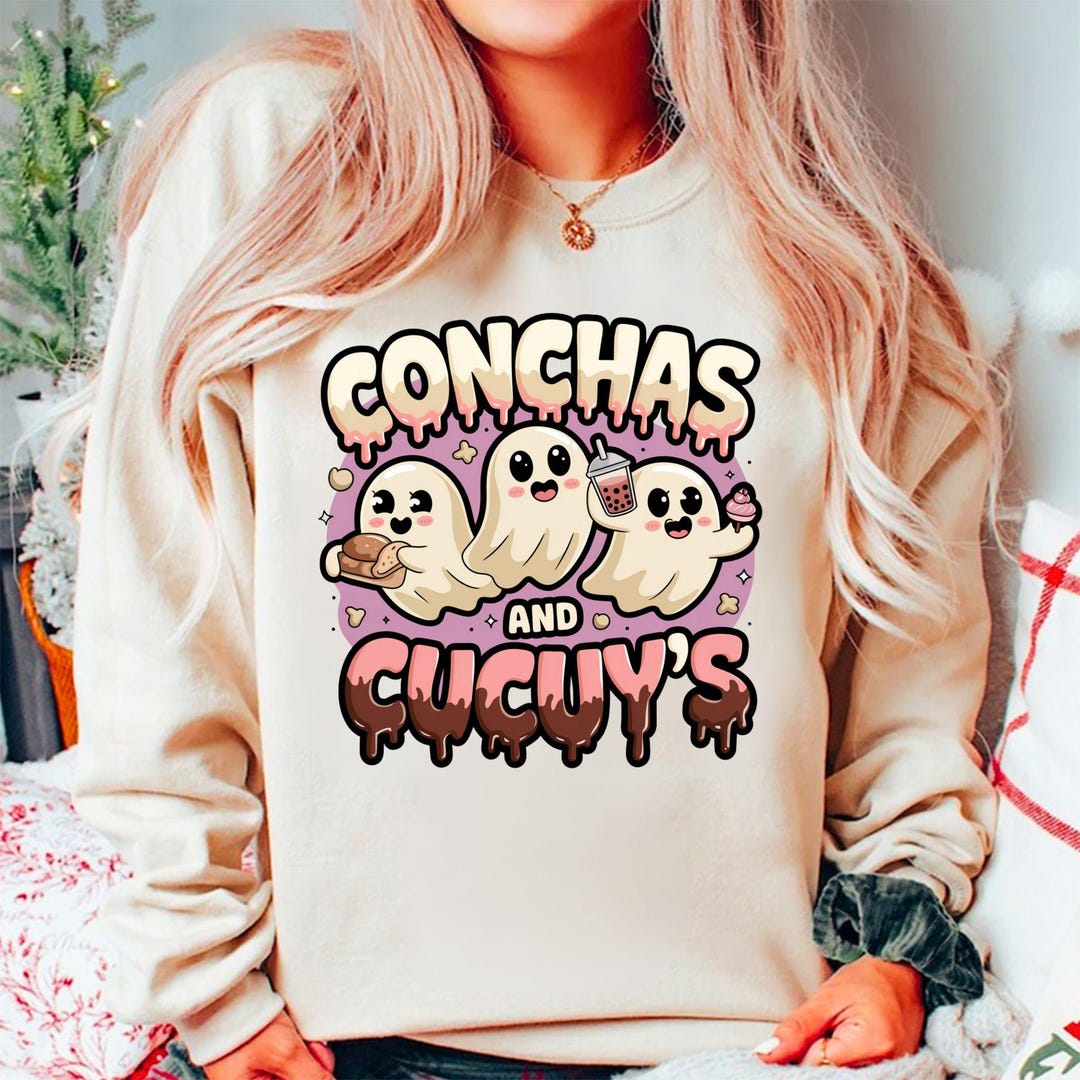 Conchas and Cucuys Ghost PNG, Spooky Conchas PNG, Pantasmas Png, Cute ...