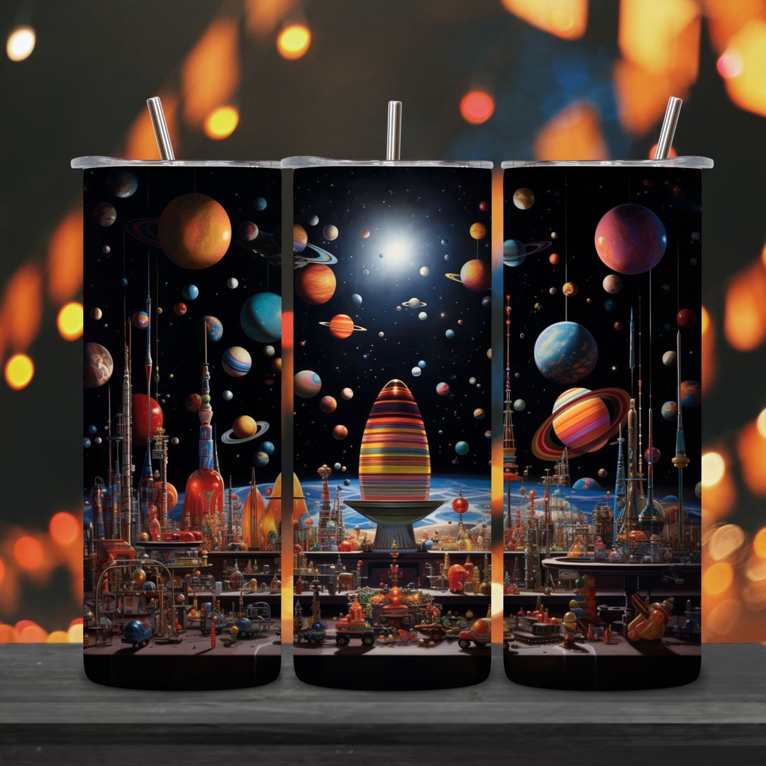 Solar System 3D Tumbler Wraps Sublimation Solar Tumbler Straight 20oz ...
