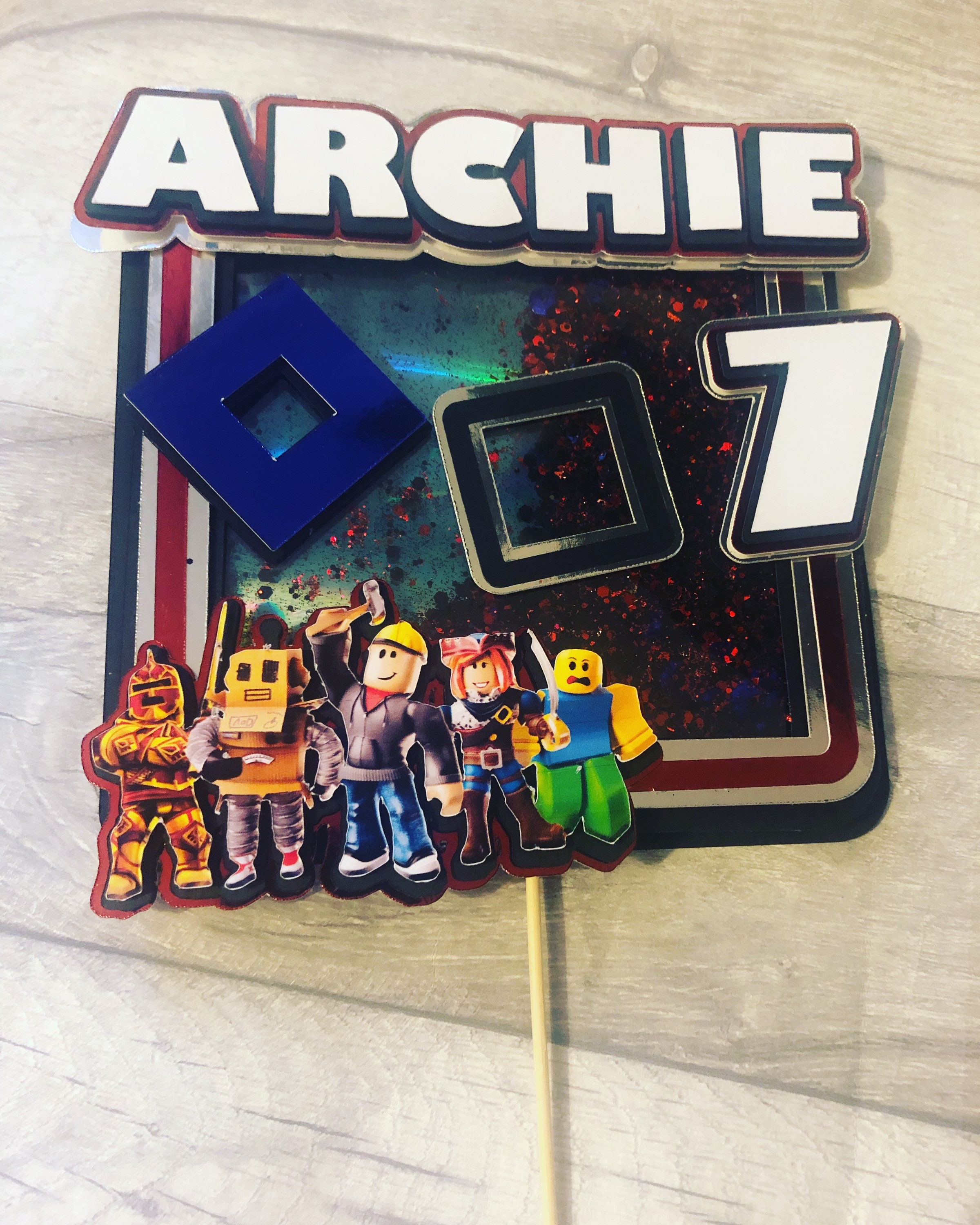 Roblox Cake Topper - Etsy UK