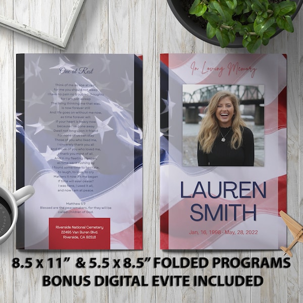 Military Obituary Template - Etsy