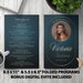 Modern Teal Funeral Program Template Memorial Announcement, Obituary ...
