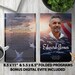 Flag at Sunset Funeral Program Template Memorial Announcement, Obituary ...
