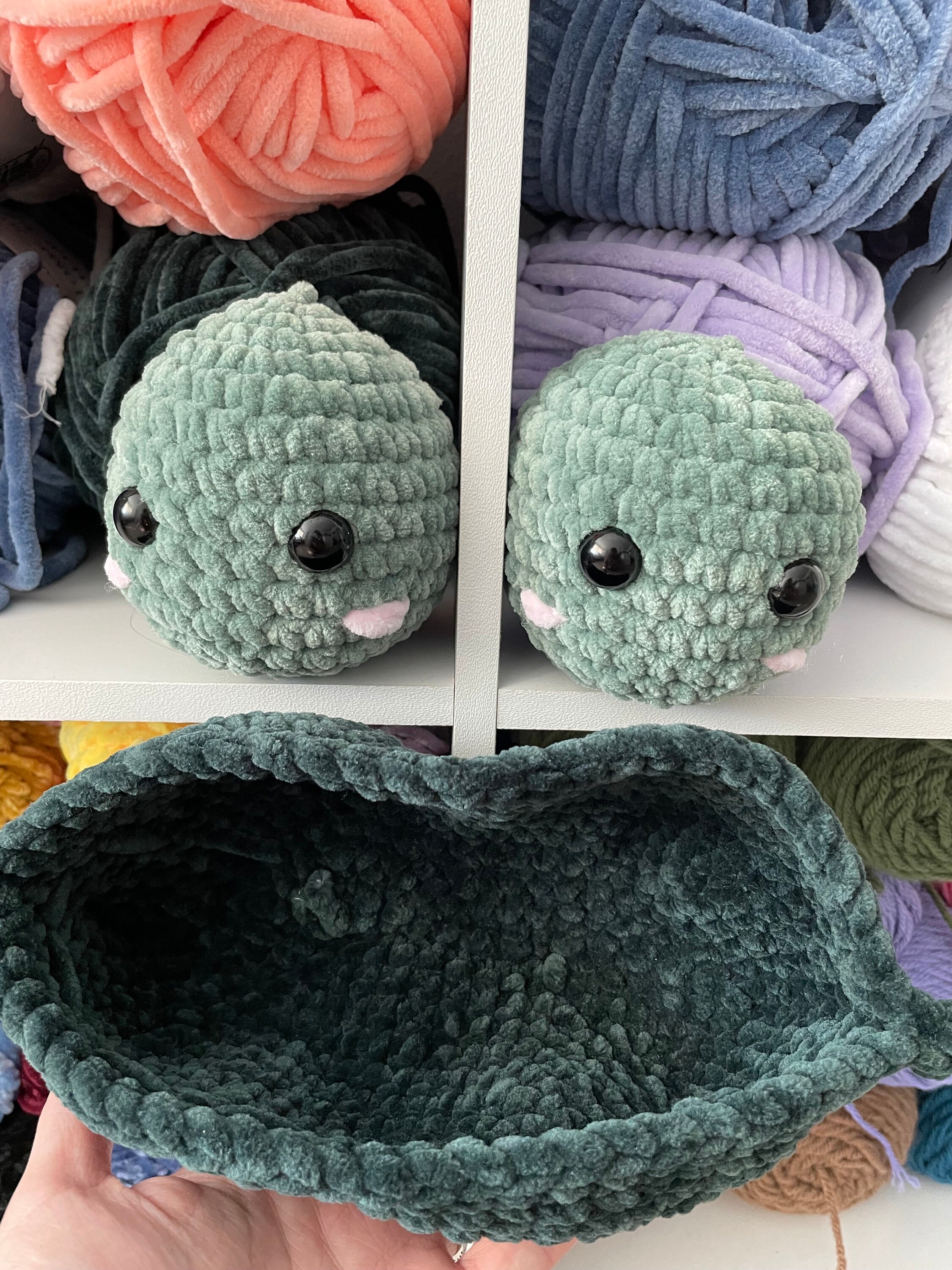 Peas in a Pod Plushie Amigurumi Present, Handmade Crochet Squishy ...