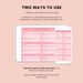 Password Tracker | Printable Tracker | Pink | Password Log | Username ...