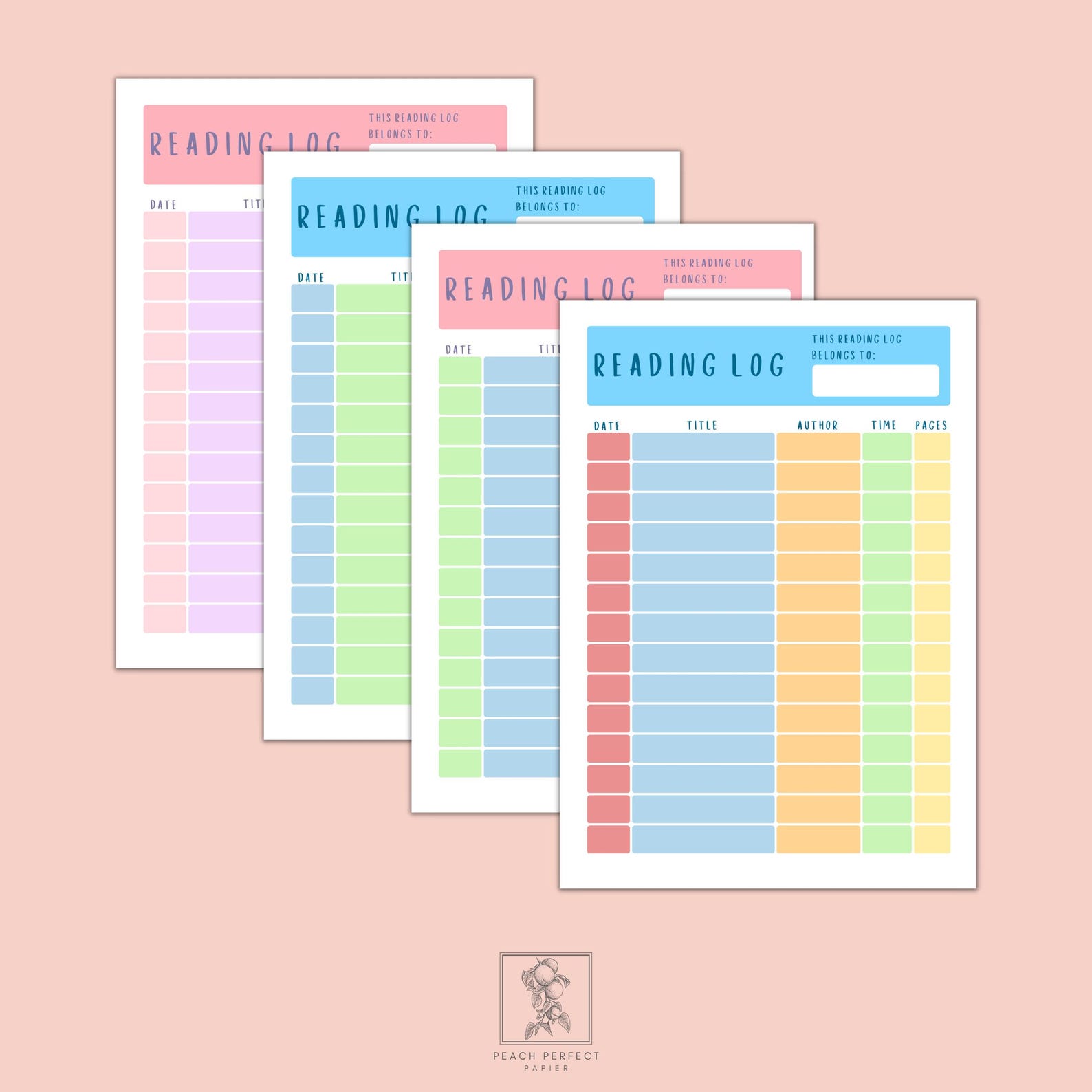Printable Reading Log Bundle | Kids Reading Tracker | Reading Journal ...