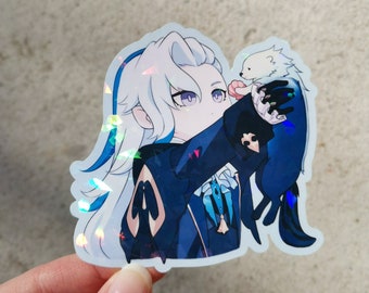Genshin Impact Neuvillette Waterproof Sticker - Etsy