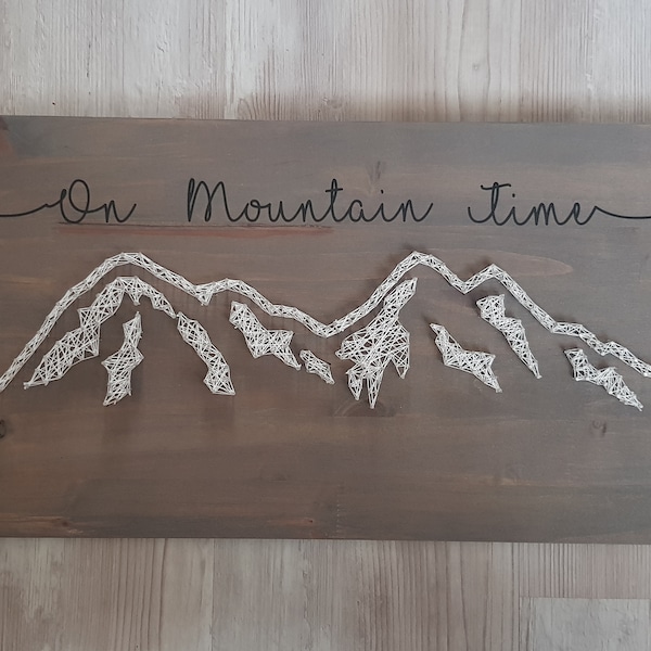 Mountain String Art - Etsy