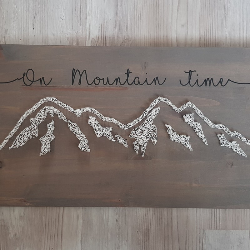 String Art Mountains - Etsy