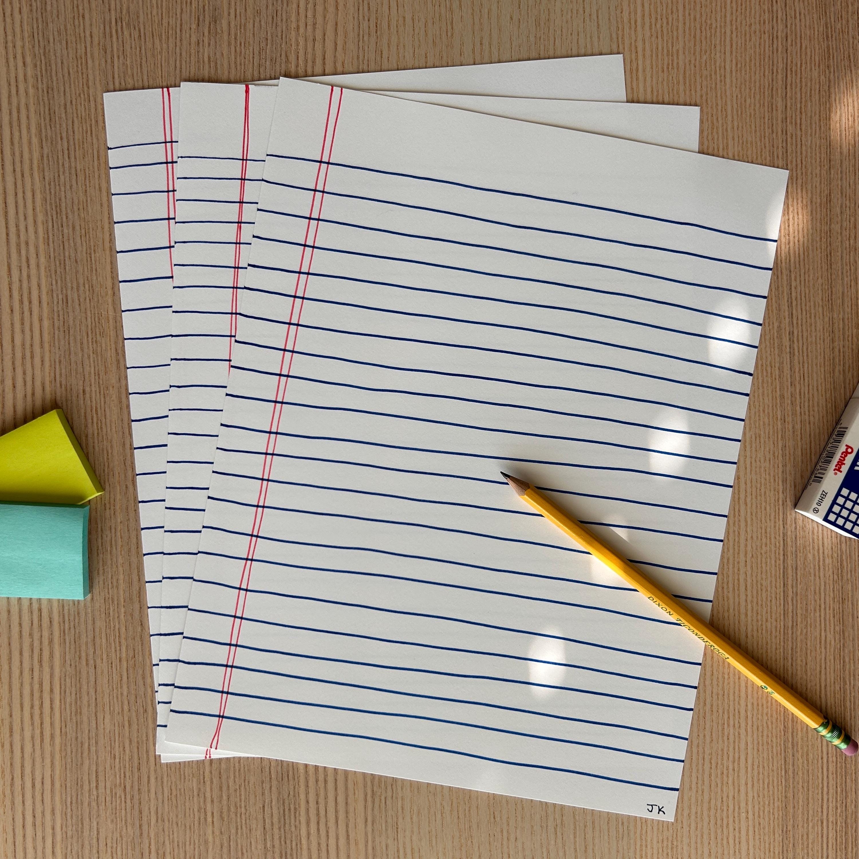 Hand-drawn Notebook Paper by Studiokijo - Etsy