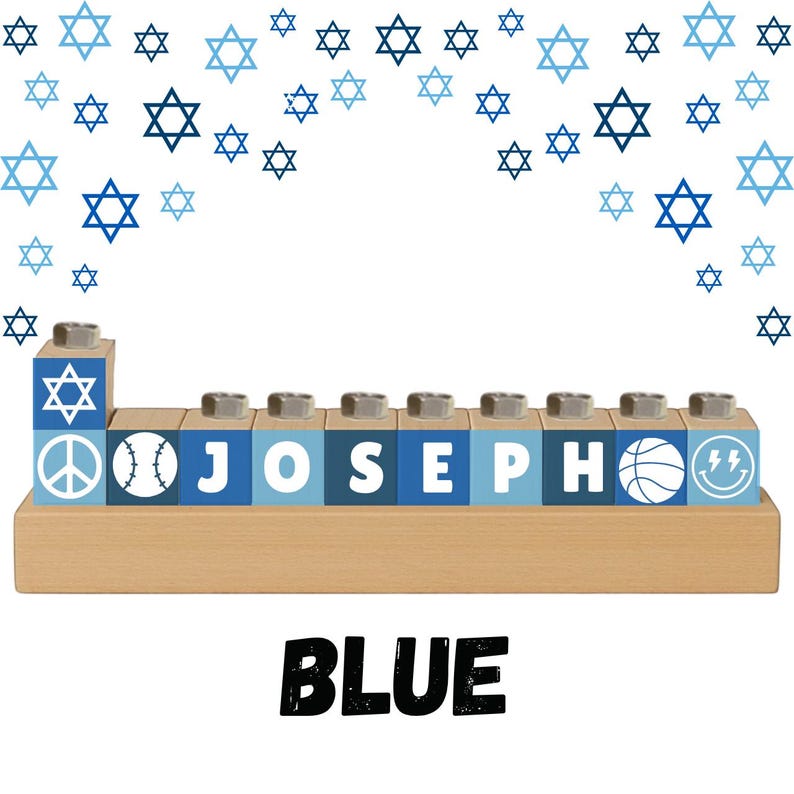Personalized Wooden Hanukkah Menorah | Custom Children’s Menorah for ...