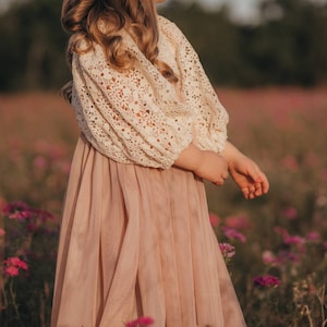 Little Lena Girls Boho Dress | Tulle & Lace Vintage Dresses for ...