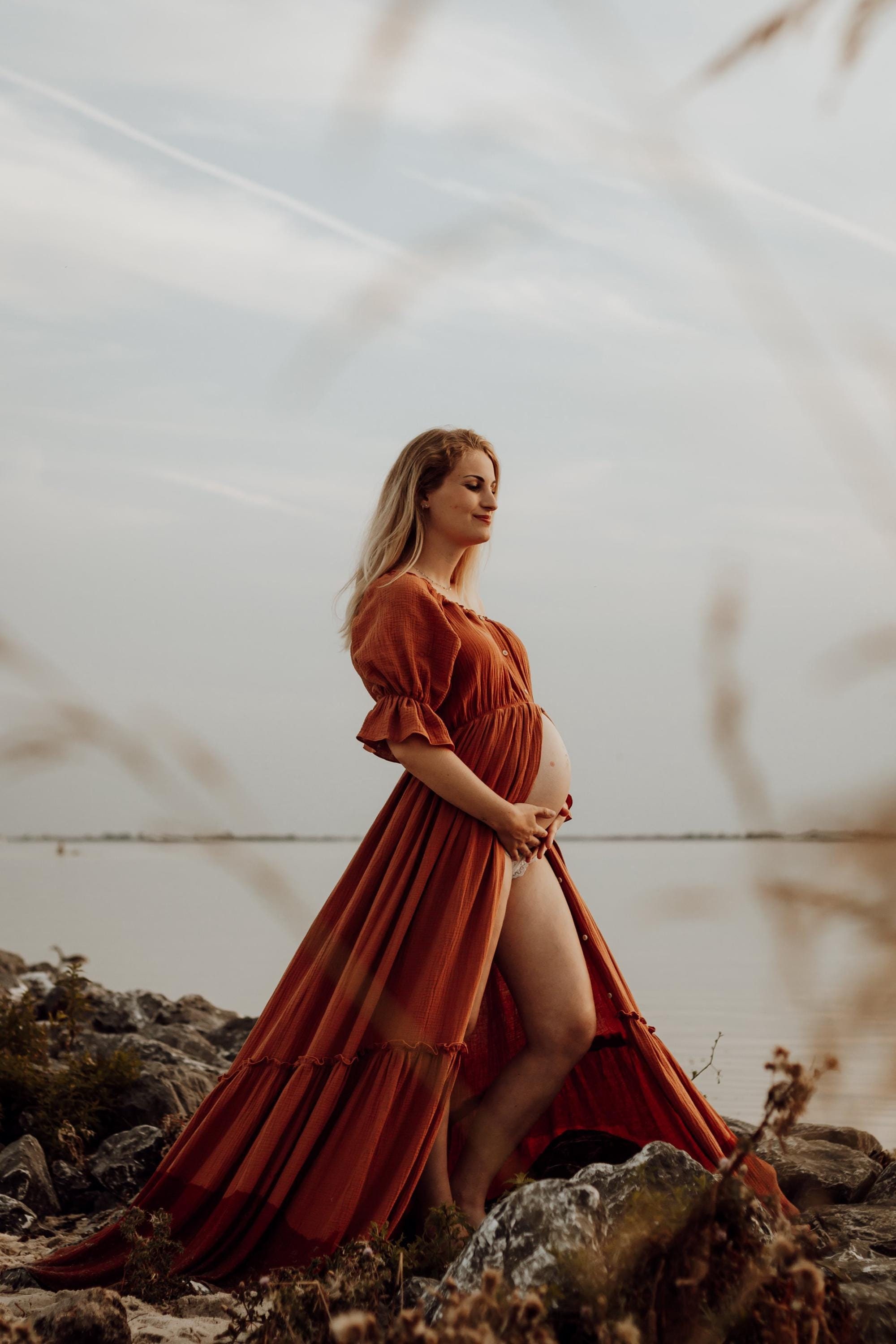 Madlen Boho Muslin Maternity Dress: Vintage Style, Photo Prop - Etsy