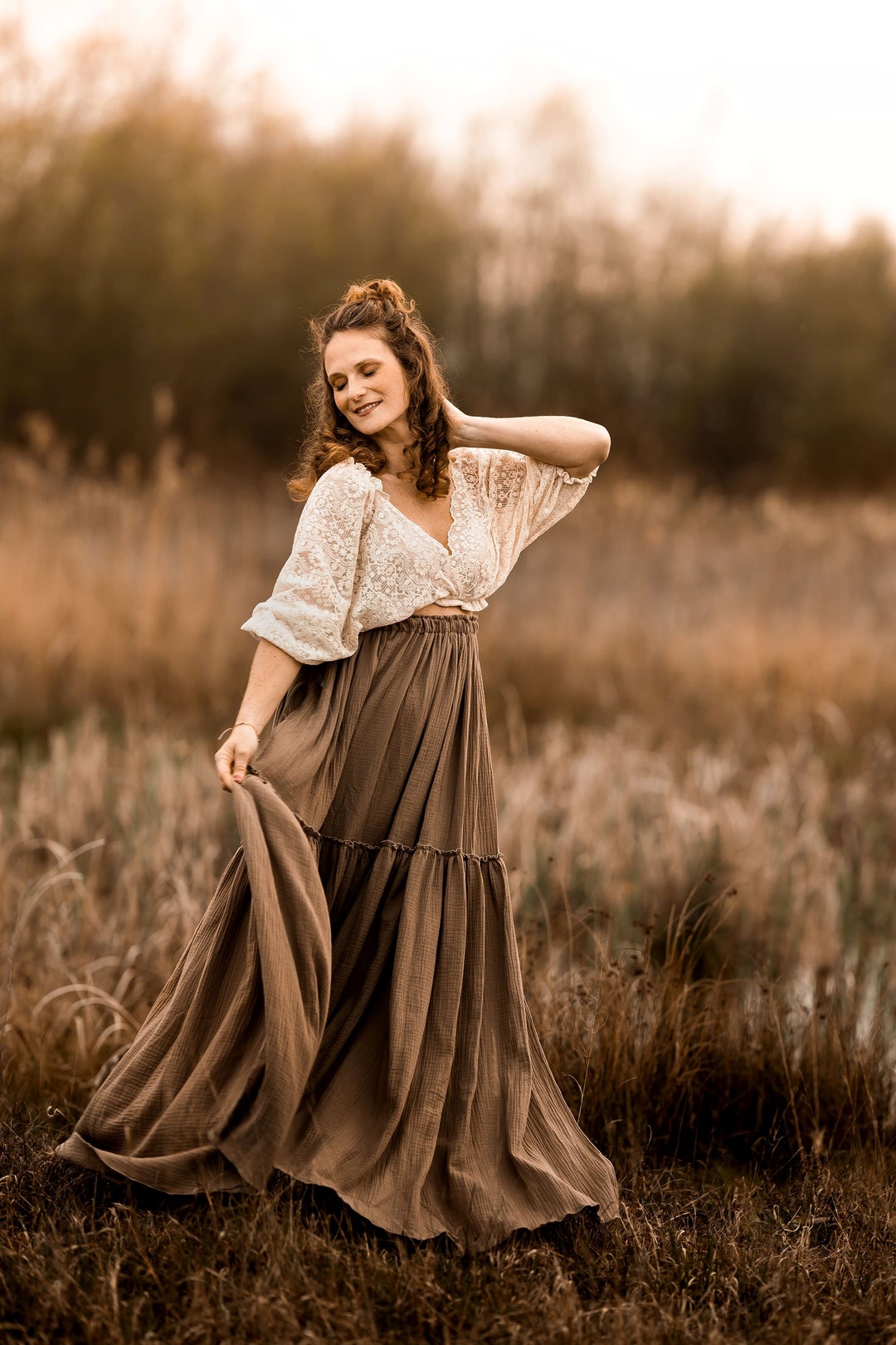 Nelly Women's Boho Two-pieces Set Two-color Vintage Lace - Etsy