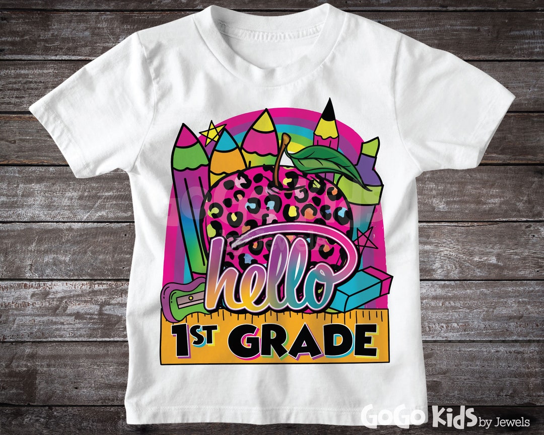 Back to School Shirts, First Grade Shirt, First Day of School, 1st ...