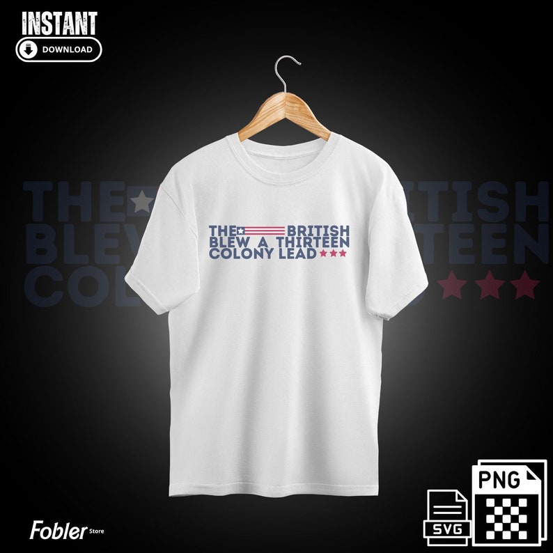 Patriotic Comic Strip SVG PNG the British Blew a Thirteen Colony Lead ...