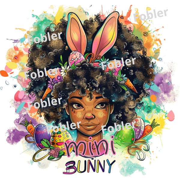 Black Girl Easter Png - Etsy