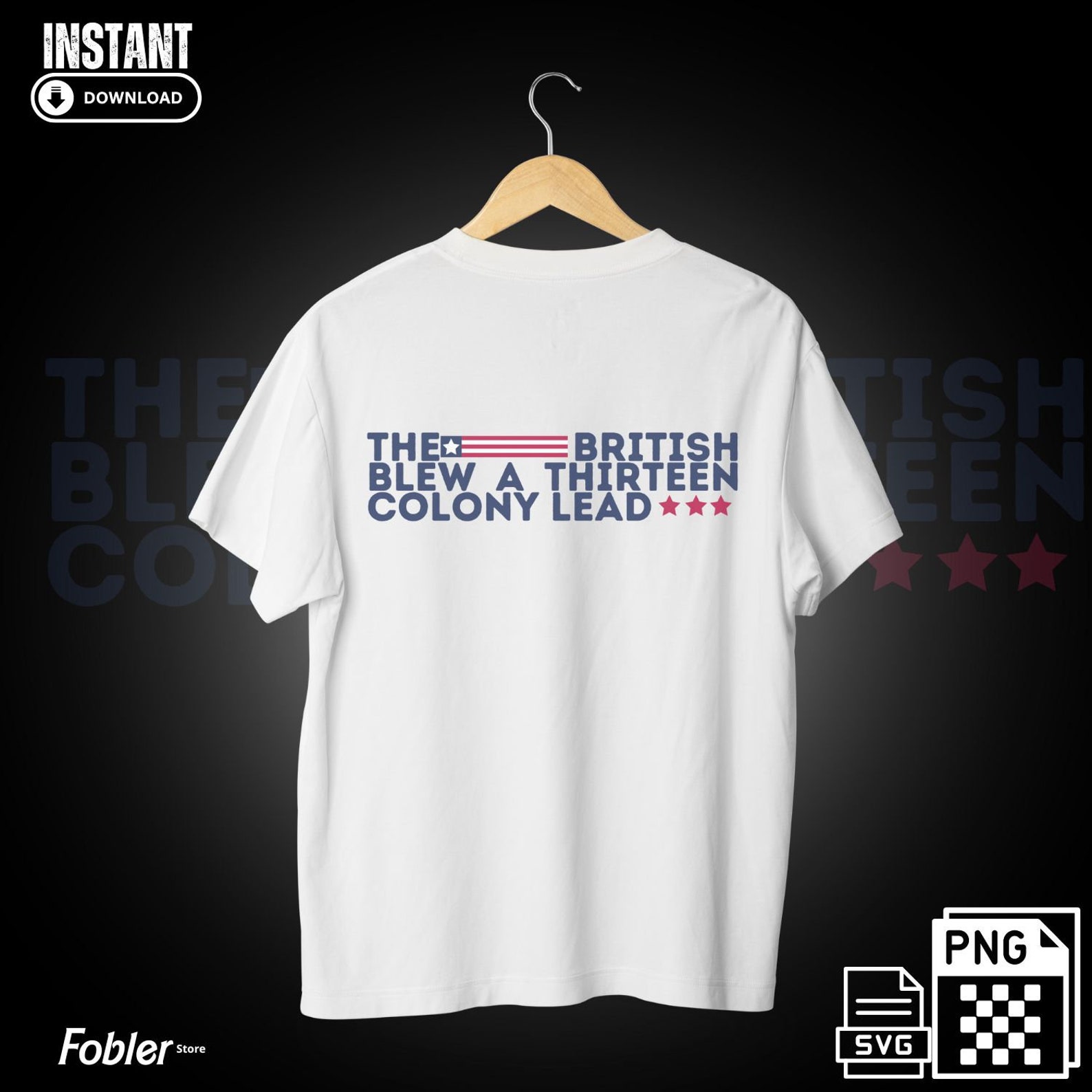 Patriotic Comic Strip SVG PNG the British Blew a Thirteen Colony Lead ...