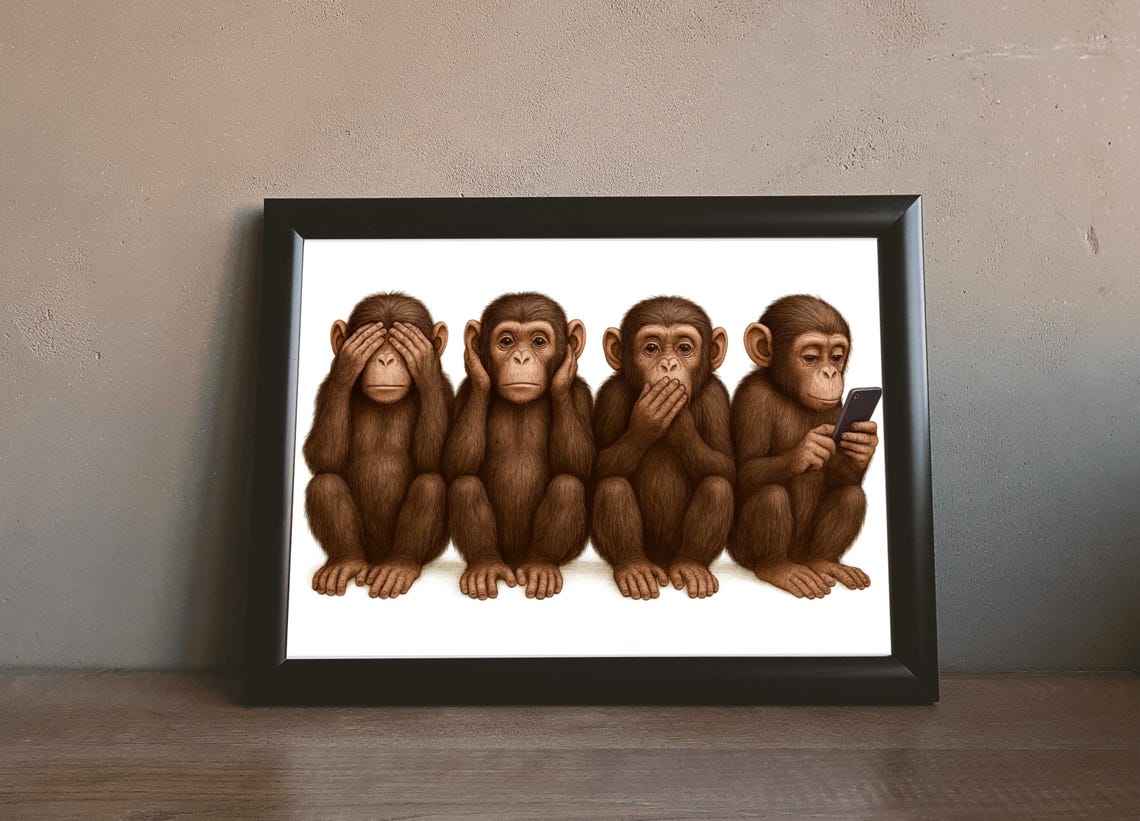 Four Wise Monkeys – Modern Art for T Shirts, Prints and Other Projects ...