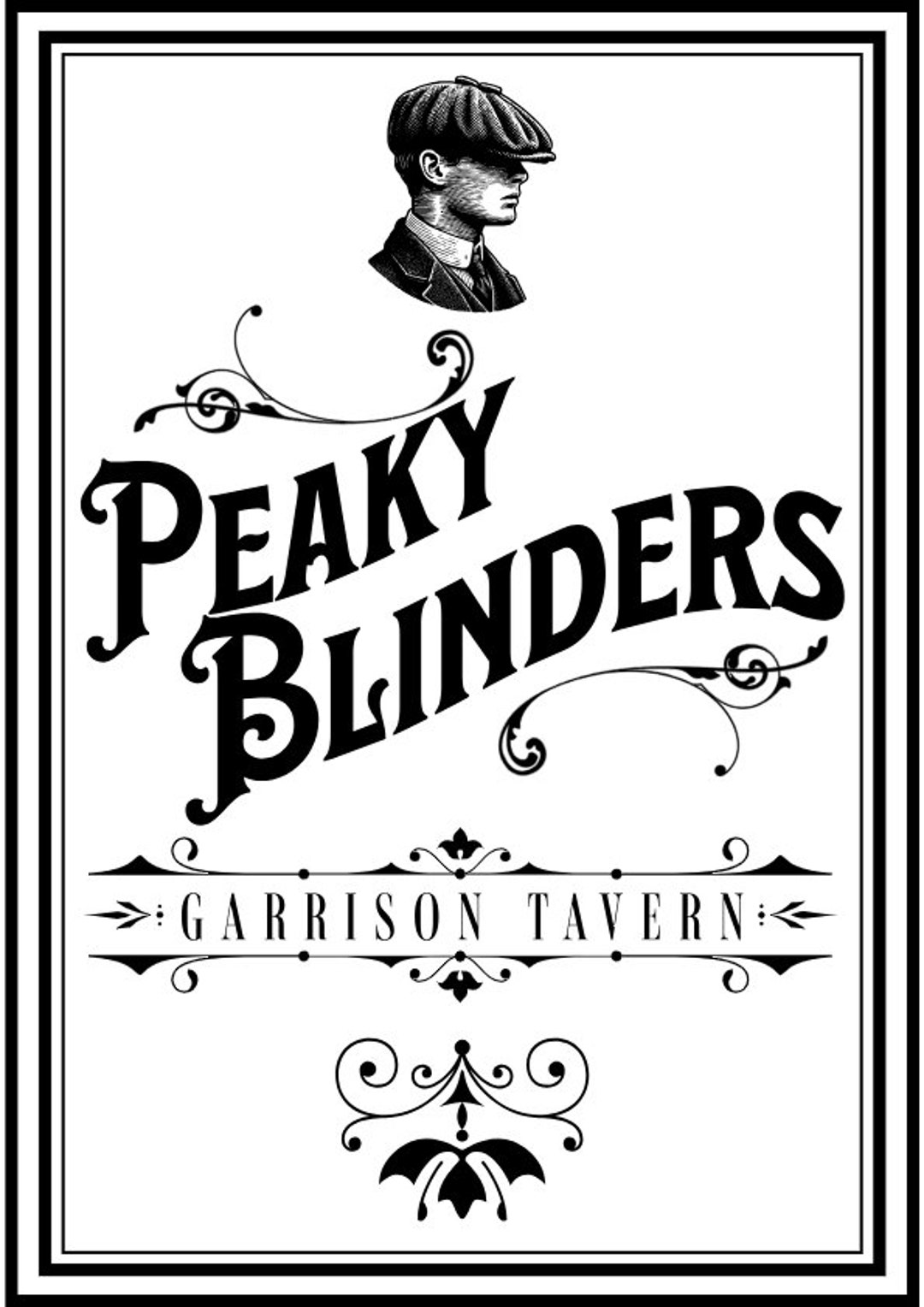 Digital Wall Art. Sign, Peaky Blinders Garrison Tavern Artwork Digital ...