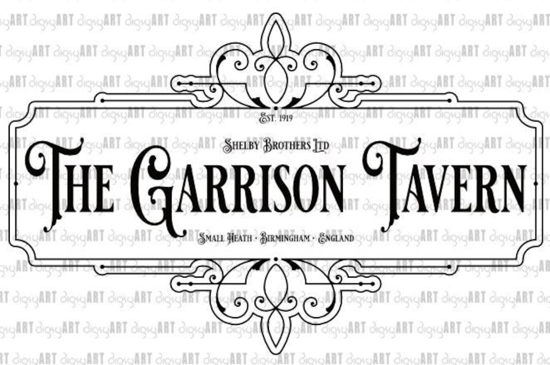 Digital Wall Art. Peaky Blinders Garrison Tavern Landscape Artwork ...