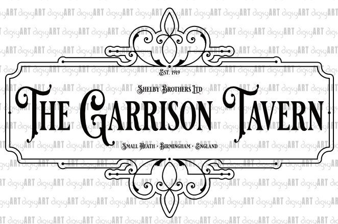 Digital Wall Art. Peaky Blinders Garrison Tavern Landscape Artwork ...