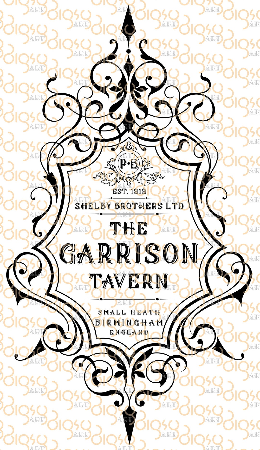 Digital Wall Art. Peaky Blinders Garrison Tavern Artwork Digital ...