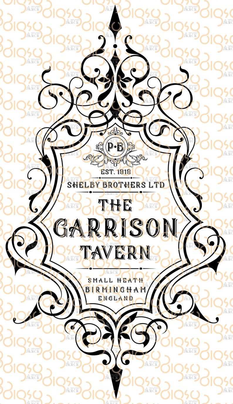 Digital Wall Art. Peaky Blinders Garrison Tavern Artwork Digital ...